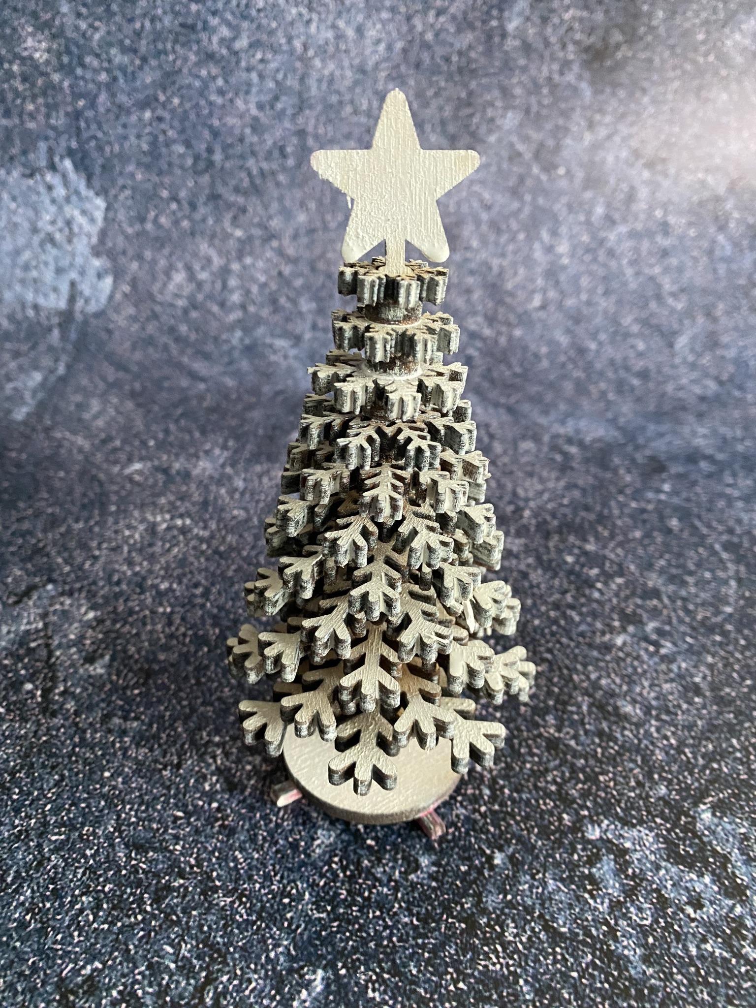 Kit de mini sapin en bois à monter soi-même et à décorer