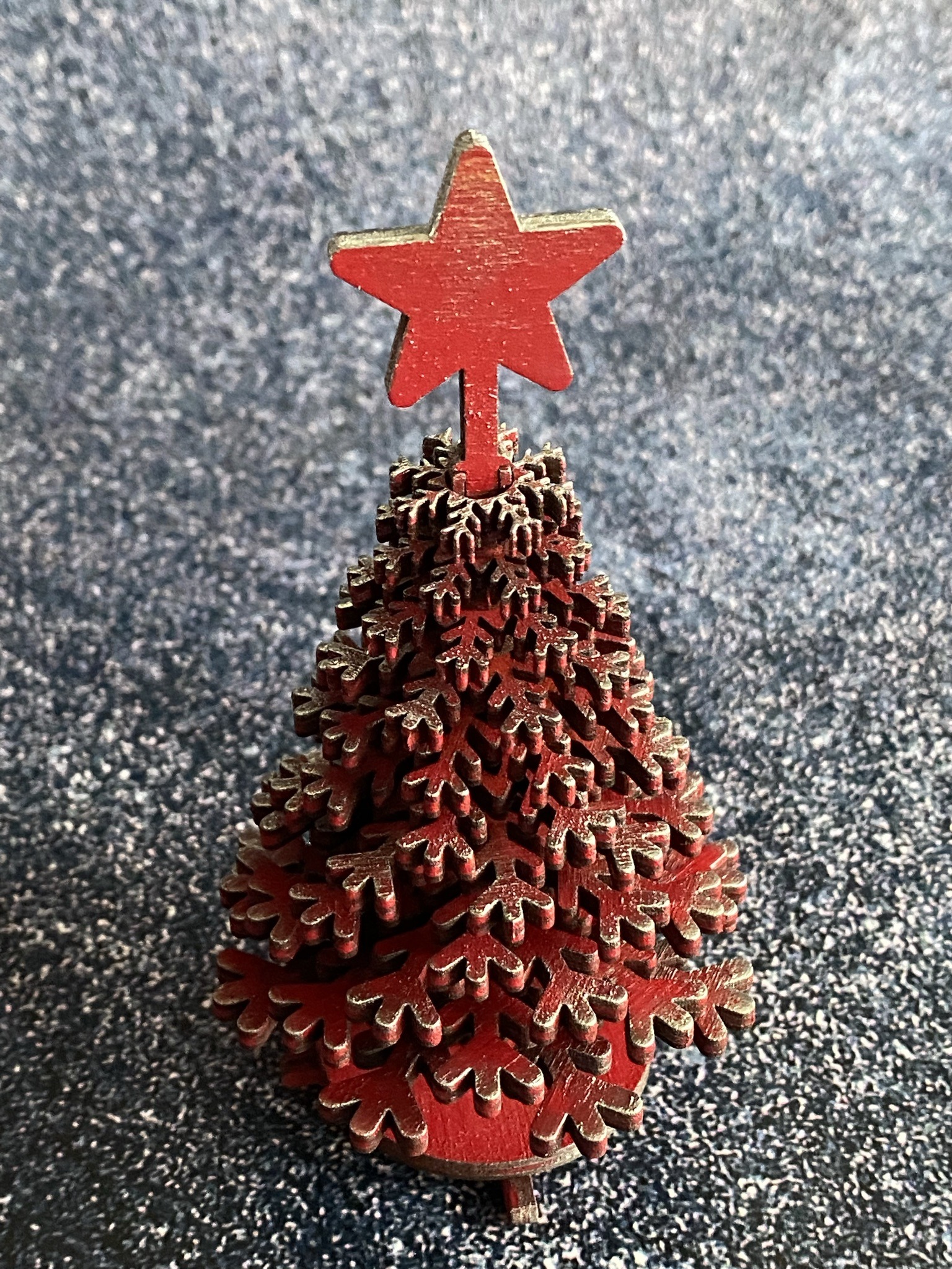 Kit de mini sapin en bois à monter soi-même et à décorer