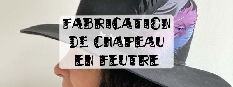 fabrication de chapeau en feutre à l'atelier Mimimeparis