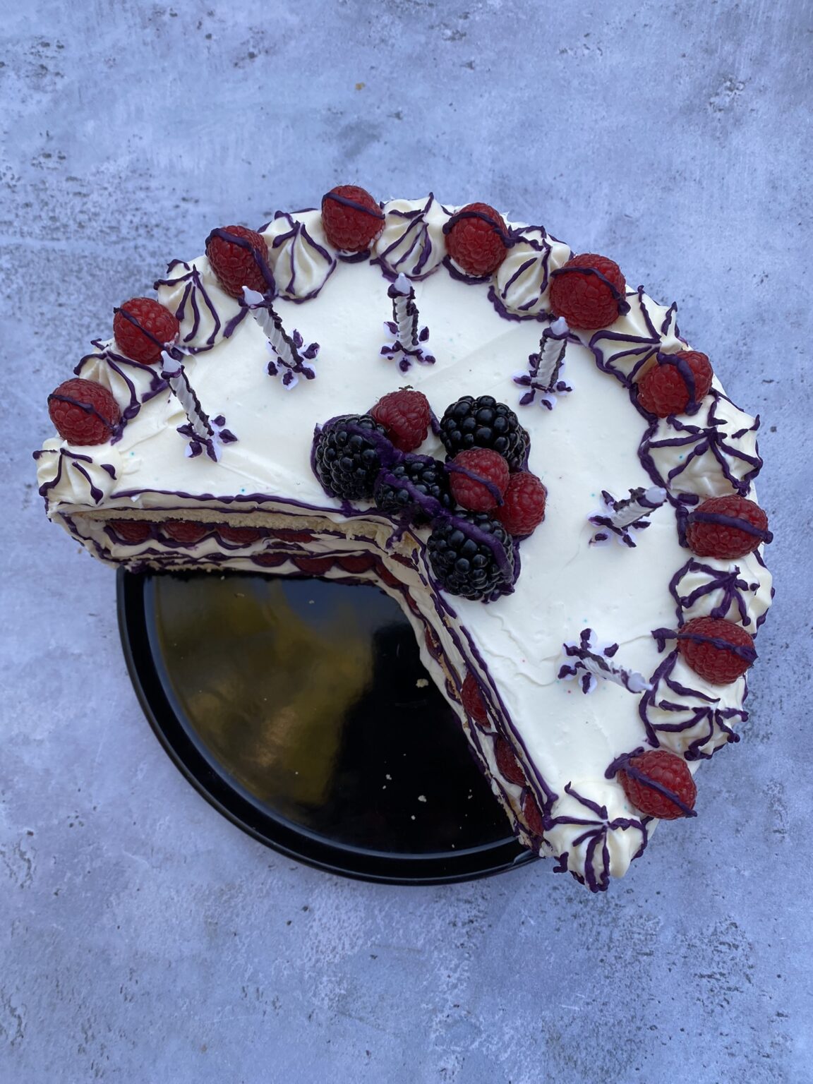 Comment faire un gâteau 2D noir et blanc