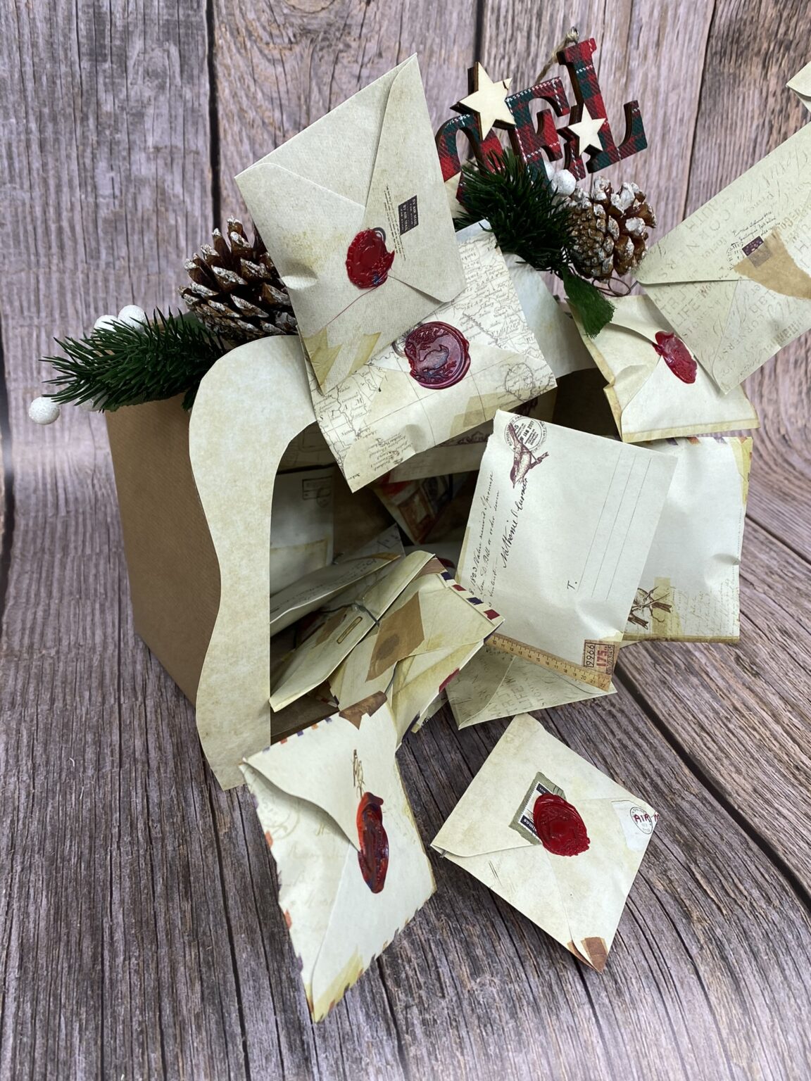 Tuto calendrier de l'avent cheminée lettre poudlard