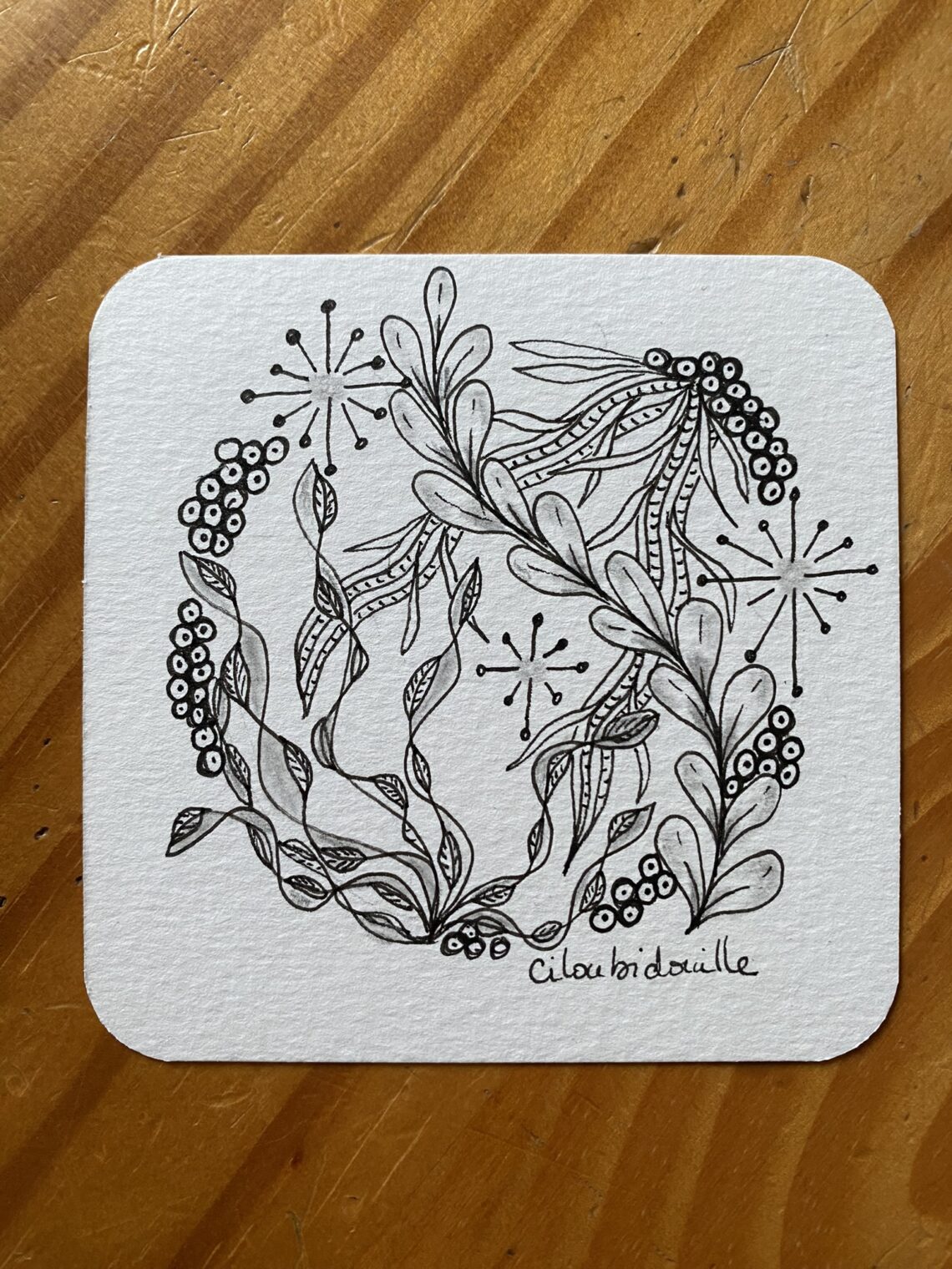 Initiation au Zentangle et retour d'expérience