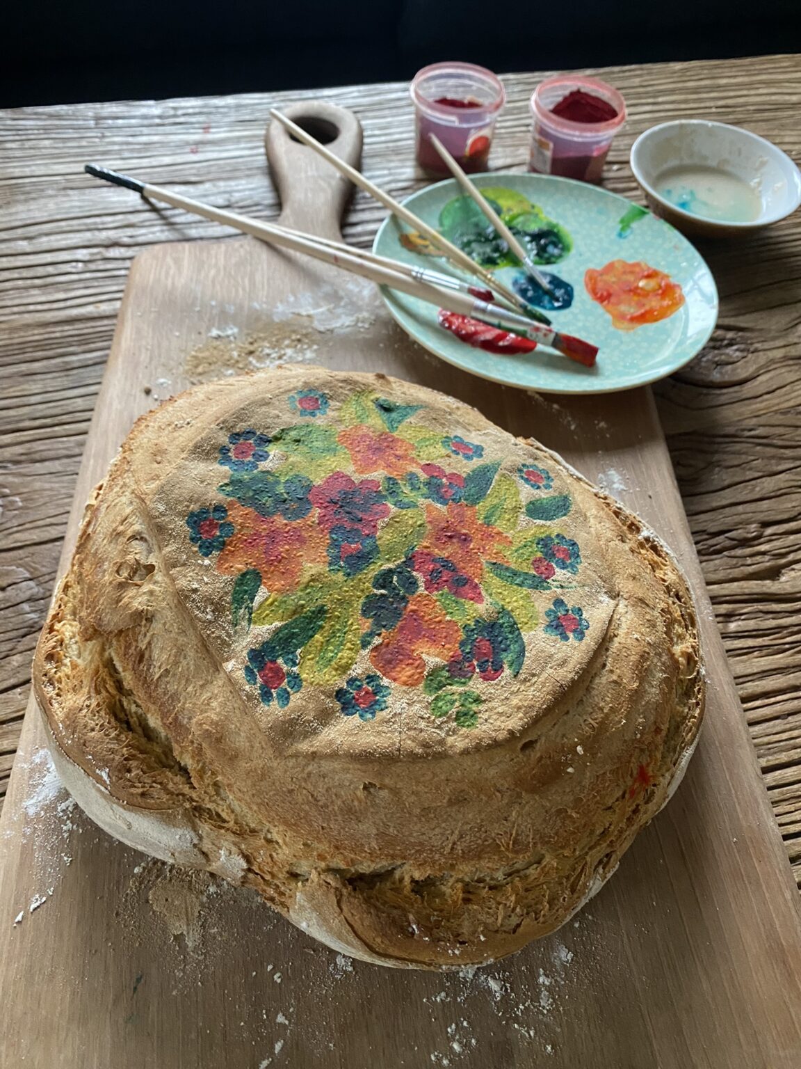 Tentez la peinture sur pain et les astuces du pain peint