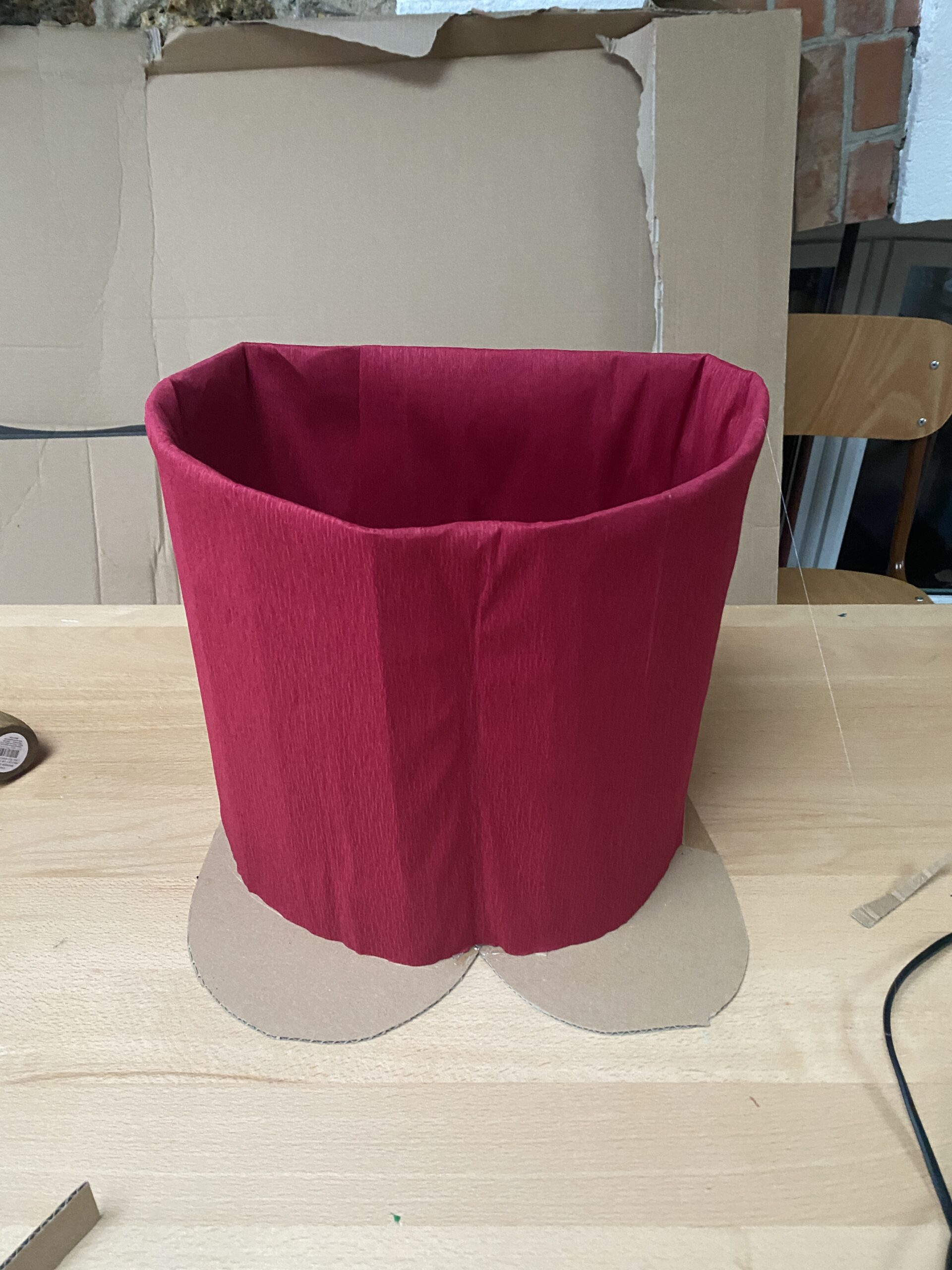 Calendrier de l'avent bottes de père noël en carton